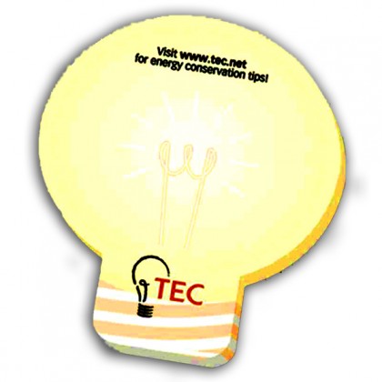 3"x3" Light Bulb Custom Sticky Notes - 50 Sheets | Promo Sticky Notes