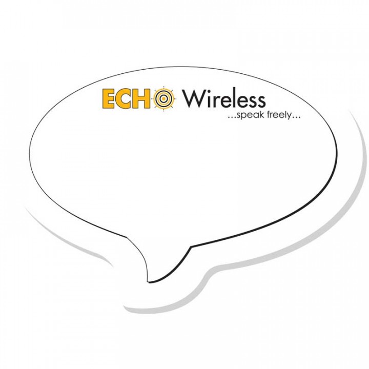 Customized Sticky Notes - Speech Bubble - 25 sheets | Custom Note Pads