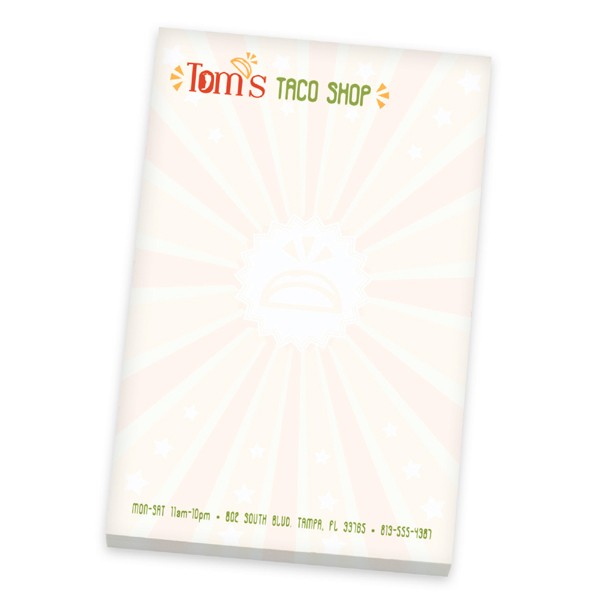 Non-Adhesive Custom Scratch Notepads - 4"x6" | Customized Note Pads