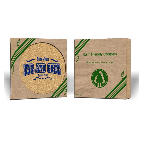 Promotional Square Cork Coaster Box Set | 4AllPromos
