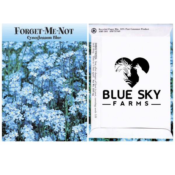 Custom Seed Packets Forget-Me-Nots Flowers